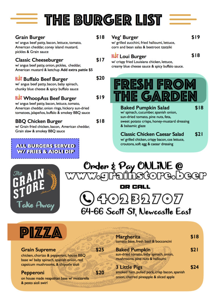 All Day Menu | Grain Store Newcastle | The Grain Store Newcastle